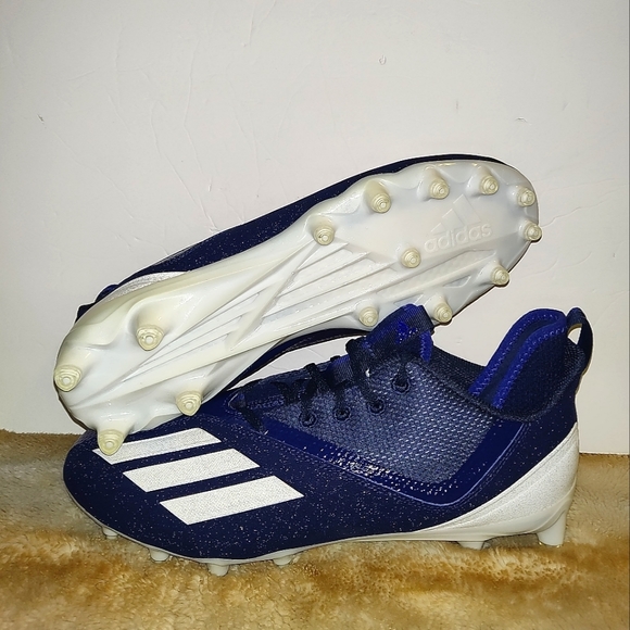 Shoes | Adidas Adizero Scorch Football Cleats Navy Blue White Fx425mens ...